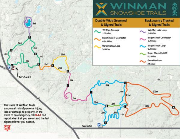 Snowshoe Trails - WinMan Trails