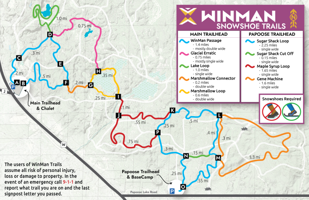 Snowshoe Trails - WinMan Trails
